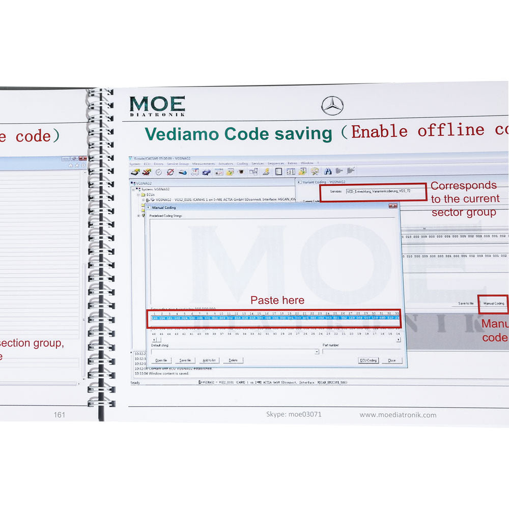 Benz Vediamo book by MOE DIATRONIK Vediamo Engineer System Training Bo ...