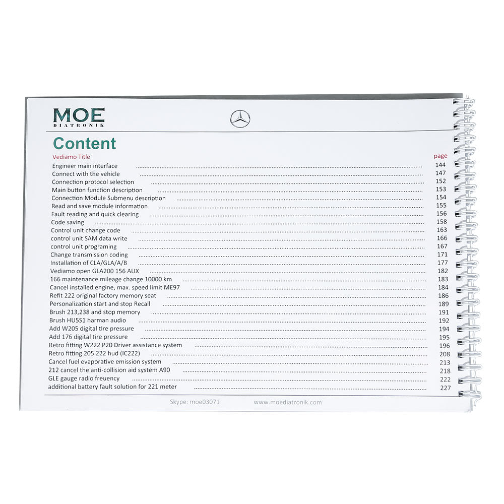 Benz Vediamo book by MOE DIATRONIK Vediamo Engineer System Training Bo ...